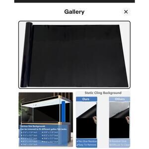 Aquatic Creation | Fish | Aquarium Background Static Self Cling Black ...